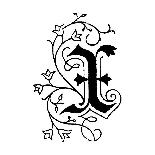 ご自身やお相手の名前のイニシャルを選ぶことで個性を出すことができます。華やかな印象の装飾アルファベット。サイズ：版φ24mm　真鍮製フランス製文房具・オフィス用品:封筒・はがき・レター用品:シーリングワックス