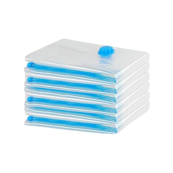 サイズ：6(60x40)cm  スペースを節約 サイズ/圧縮袋:60*40cm ，衣類や小物圧縮袋 ，ダニ カビ対策 収納/引越し/衣替え/旅行 旅行用 真空パック、最大80％の収納スペースを省くことができます。 二重逆流防止弁&amp;ダ...