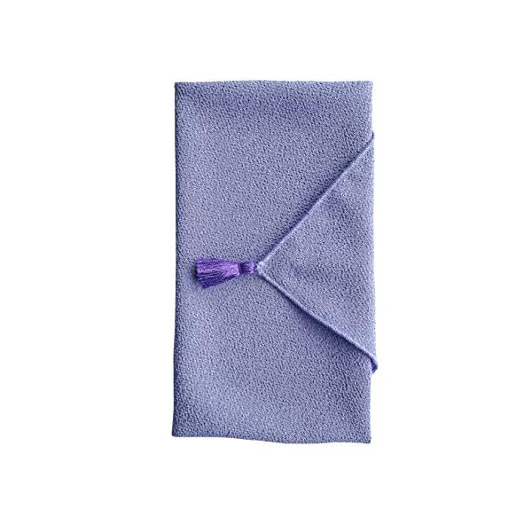 素材 ポリエステル100％(ちりめん)　タッセル飾り：レーヨン　＊洗濯可 サイズ 約34c*34c 風呂敷タイプのふくさは、使用後コンパクトに収納できるので、荷物になりません。慶事には暖色形、弔事には寒色系の袱紗を利用するのが一般的です。紫...