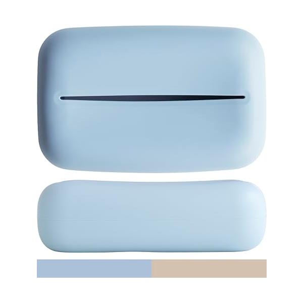 小さいから、すっきり置ける 一般的なティッシュケースよりも一回りも二回りも小さいサイズ感。デスクやベッドサイド、洗面所や車の中など、狭いスペースにも圧迫感なく置くことができます。 コンパクトソフトパックティッシュがそのまま入る 市販のコンパ...