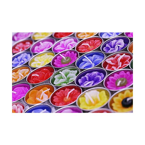 小さくてかわいいお花のキャンドルの10個入りセットです。サイズ: 直径4センチx高さ1.5センチ、燃焼時間: 約90分内容物: デイジー(水色)・サクラ(ピンク)・ハイビスカス(紫)・ポインセチア(赤)・ひまわり(オレンジ緑)・カトレヤ(緑...