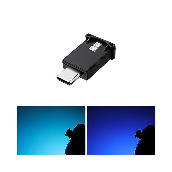 *1. Type-C usbライト 車内にあるc型 USB ポートに接続するだけで、暗くなると自動に点灯するアンビエントライトです。タイプCポートを持つすべての車両や設備に適用できる広範な用途を備えています。「セット内容」：USB LEDラ...