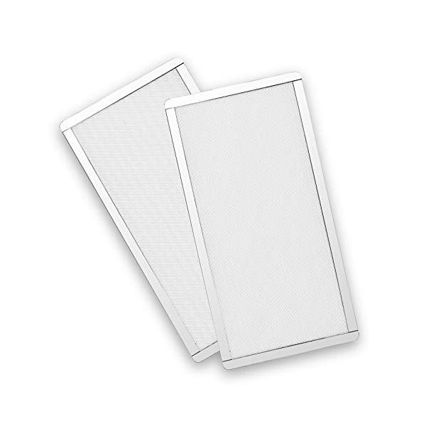 * 商品仕様 グリルのサイズ:287*147mm。セット内容:2枚入り　色：白* 埃対策にピッタリ グリルの穴の直径は適切なサイズに設計され、ファンの換気に影響することなく、防塵効果も期待できます。280*のPCケースやデスクトップに、ある...