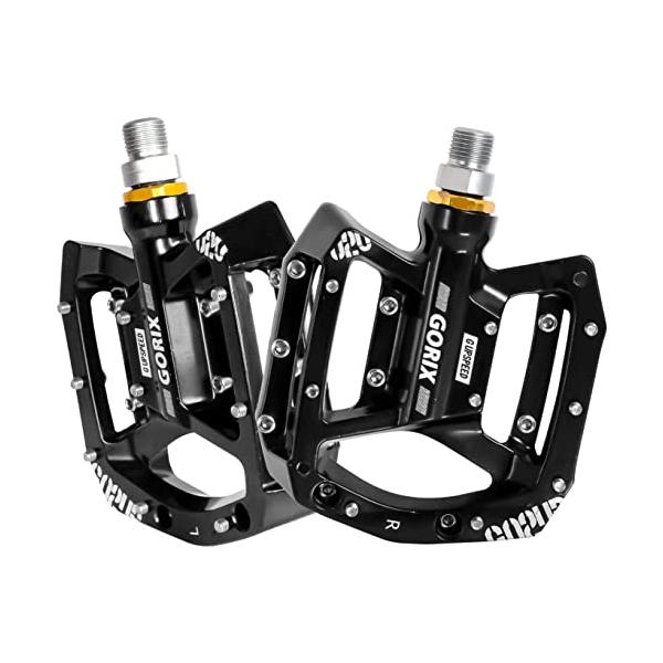 重量 ：約490g/ペア サイズ ：長さ106mm、幅102mm, 厚み最大19mm 本体長さ131mm 軸長 ：60mm 軸径 ：標準9/16インチ ネジ径 約14.3mm   材質 ：アルミ合金本体、クロモリ鋼軸 ベアリング ：DU*B...