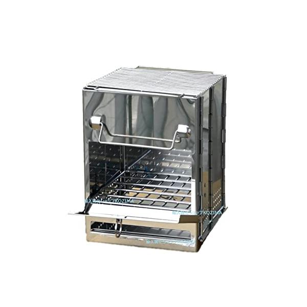 サイズ：14*14*21cm重量：1*材質：ステンレススタイル：折り畳み式角形付属品：天板網、底板、キャンバスバッグ、説明書スポーツ＆アウトドア/アウトドア/バーベキュー・クッキング用品/キャンプ用グリル・焚火台