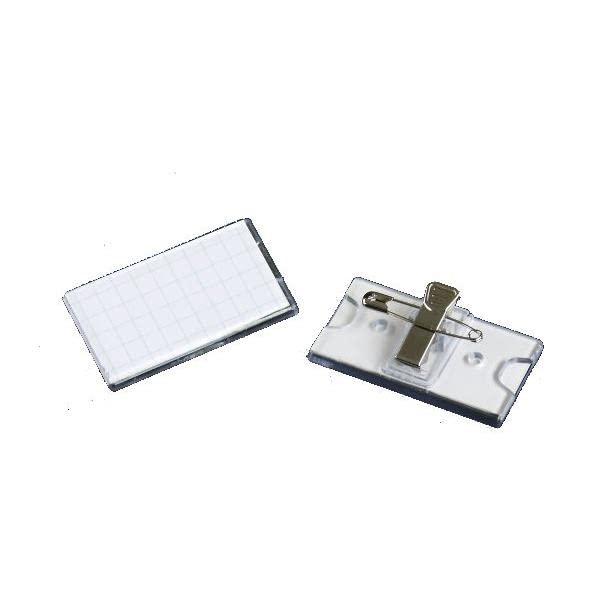 上や横から抜き差しが可能です**名札のサイズ 約 ・２９*５２*厚さ１５ｍｍ クリップ付きサイズ 　*カードのサイズ・２６*５１ｍｍ　*材質・名札ケース：アクリル　カード：紙　クリップ：アクリル、スチール　*用途・名前の表示　ネームプレート...