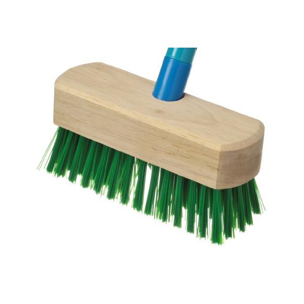 製品素材 毛材:PP ハンドル:木産業・研究開発用品:衛生・清掃用品:業務用清掃用具:業務用デッキブラシ