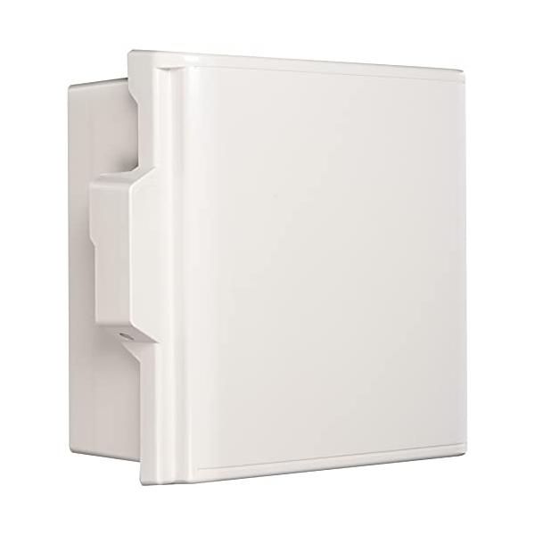 *シンプルな汎用樹脂製ボックス(P)です。*br**シンプルなデザイン、色彩でさまざまな取付場所に適しています。*br**ポール取付用の取付バンド穴が付いています。*br**底面と背面に配線穴用ノックアウトが付いています。*br**樹脂製で...