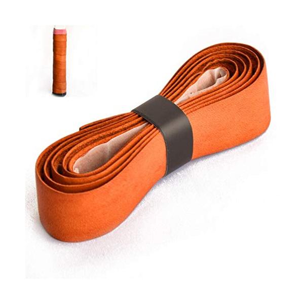 プレミアムレザー交換用グリップ。100%本革製。テニスラケット交換用グリップは、ショットごとにグリップを強化し、コントロールを向上させます。カラーはナチュラルブラウンです。オーバーグリップは丈夫で快適な感触です。梱包はポリ袋に一体化されてい...