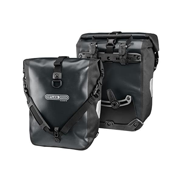QL2.1システムを搭載した主にフロント向けサイズのパニアバッグ。小径車などにも最適です。 OR-F6305 H30xW25xD14cm/25L/*JANコード:4013051037327 アスファルト 1590g/9kgx2/IP64/Q...