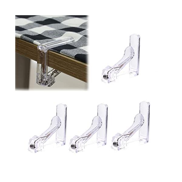 パッケージ パッケージには4つのテーブルクロス固定クリップがあり、プラスチック製品よりも強度が高く、防錆性と耐久性に優れた高品質のABS素材で作られています。 スーパー固定 キックバネやねじりコイルばねを接合し、“しなり”と“返し”の力を相...