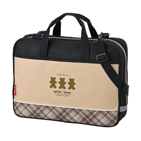 スタイリッシュなデザインの書道バッグシンプルなデザインなので長くお使いいただけます。手提げとショルダーの2WAYバッグ サイズ W340*H240*D70mm/220g  デザイン ベア※書道バッグのみです。内容品は含まれません。文房具・オ...