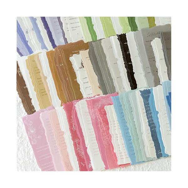 特殊紙と軽量紙のコラージュ素材紙パックです。様々のフォントの英字のデザインは特別でフレッシュな雰囲気がたっぷりです。パターンが豊富で、どれも美しいです。粘着性がないので、糊を塗って使ってください。内容：6パックセット、合計180枚。各パック...