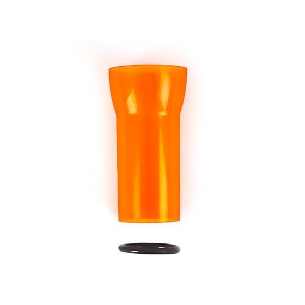 商品仕様  ： 素材：PC 色：オレンジ 製品の長さ：約7cm 大円外径：約3.5cm 小円外径：約3cm 製品の厚さ：約1mm 製品重量：約10g。  防虫効果  ： アンバーグローブは防虫作用を示す波長のため一般的な暖色光より濃い色です...