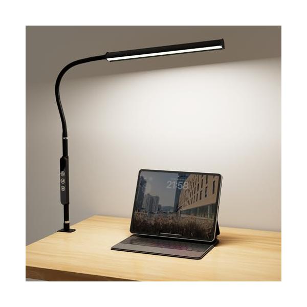 高品質な明るさ  パワフルな照明で省エネなLED台灯は10Wの明るさを備え、700ルーメンの光を提供します。デスク上での勉強や作業に最適です。LED技術を採用し、電力消費を最小限に抑えます。経済的で持続可能な照明解決策です。さらに、長寿命な...