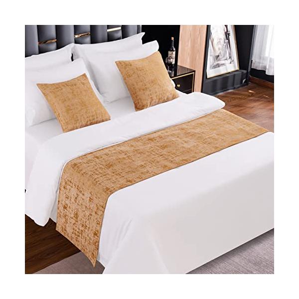 パッケージ: 1 x ベッドランナー (枕カバーなし)高品質の生地を使用： 肌に優しく、ソフトで快適、通気性と耐久性に優れています30*以下の水なら洗濯機で洗えますホーム＆キッチン/寝具/寝具カバー・シーツ