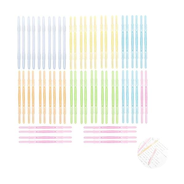 1. 商品詳細 ：ペーパーファスナー 30片、色：ピンク、ブルー、オレンジ、ライトグリーン、ライトイエロー、半透明、各色5枚、サイズ：長さ20.5cm、2穴間隔：8cm2. 高品質素材 本製品はPP素材を採用して作られ、ペーパーファスナーは...