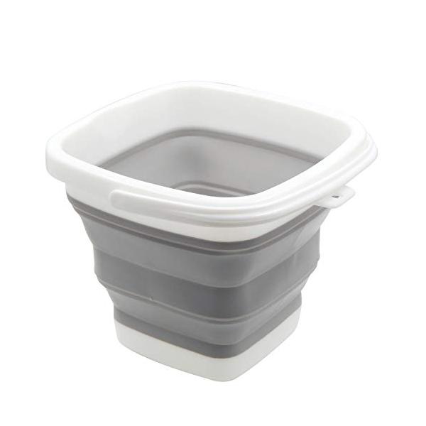 材質：折り畳み部分はシリコンです。ハンドル、枠、底はプラスチックです。折りたたみで省スペース：折り畳み部分は柔らかいシリコン素材を使い、使わないときは折りたたんでわずかに5cm。場所を取らない、カベに掛けたりちょっとした隙間に差し込んだりで...