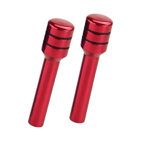 樹脂の黒い物から、アルミ合金製のドアロックピンに交換するだけで、特に ジムニー 等にはオシャレな車内空間を実現します。ドアロックノブピンはピン形状 棒状 のお車に交換装着可能、実用的なシンプルなデザインで車内をカスタム。ピン状であれば、ほと...