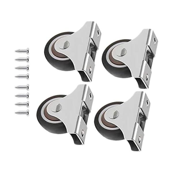 小さなキャスターは大きな助けになります ：日常生活で機器や家具を移動するのが困難に遭遇しますか 回転安全キャスター4個が含まれます。高品質で耐久性があり、表面は滑らかです。環境に優しい素材、頑丈で耐摩耗性、安定した設置、脱落しにくい。 スム...