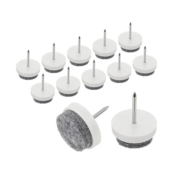 パッキング内容：ねじ込み式フェルトパッドを40個ご用意しています。各パッドのネイルの長さは13.5 mm、パッドサイズは直径と高さそれぞれ20 x 8 mmです。利点：ねじ込み式家具フェルトパッドは、家具の脚による床の傷や損傷を防ぐように設...