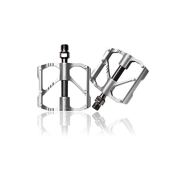 * 特別な新素材 アルミ材質の踏み面*カーボンファイバー軸 炭素繊維 　本体の重量を最大に軽減でき、疲労感が減ることができます。 282g/左右セット * 3つ密封式ベアリング 薄型割には剛性があり回転は滑らかで漕ぎやすいです。防水防塵設計...