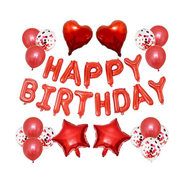 ハッピーバースデー 大切な方のお誕生日を華やかに彩るバースデーバルーン飾り付けセット。写真映えするので、お誕生日・バースデー・飾り付け・飾り・ハーフ・100日・お祝い・パーティー などの大事な日にピッタリです。 セット内容 取り扱いの注意：...