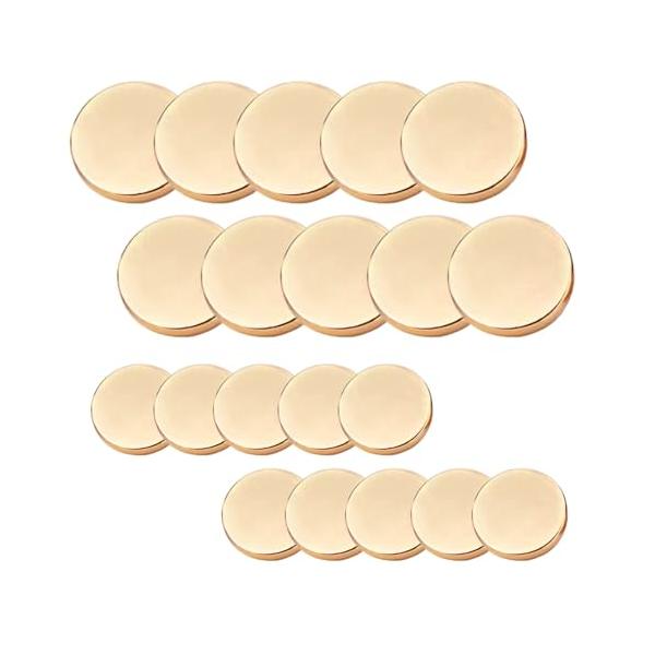 *セット内容：メタルボタン15mm*10個、20mm*10個。*素材：高品質な合金を使用しているため、錆びにくく、長期間使用しても光沢を保ちます。*デザイン：メタルフラットボタンはシンプルでクラシックなデザインで、平らな形がファッショナブル...