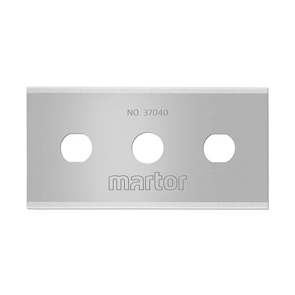 刃厚(mm)：0.4martor　替刃　10枚　INDUSTRIAL　BLADE　37040刃：合金工具鋼文房具・オフィス用品:事務用品:カッター・裁断用品:オフィスカッター