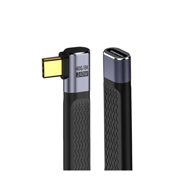 このUSB 4ケーブルは、最大140W/100W充電をサポートし、USB-Cデバイスが使用されているときに電力を供給します。USB4.0 最大40Gbpsデータ転送速度:このUSB4ケーブルは、最大40Gbpsのデータ転送速度に達することが...