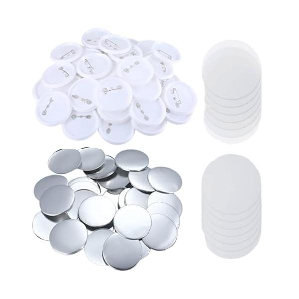 イメージ通りに手作り  完備の缶バッジキットで、アイディアを形にしませんか 100個の豊富なセットは、さまざまなデザインの挑戦や失敗にも安心。市販の缶バッジメーカーにも対応。イベントやプレゼントに、独自の缶バッジを自由自在に。あなたの感性を...