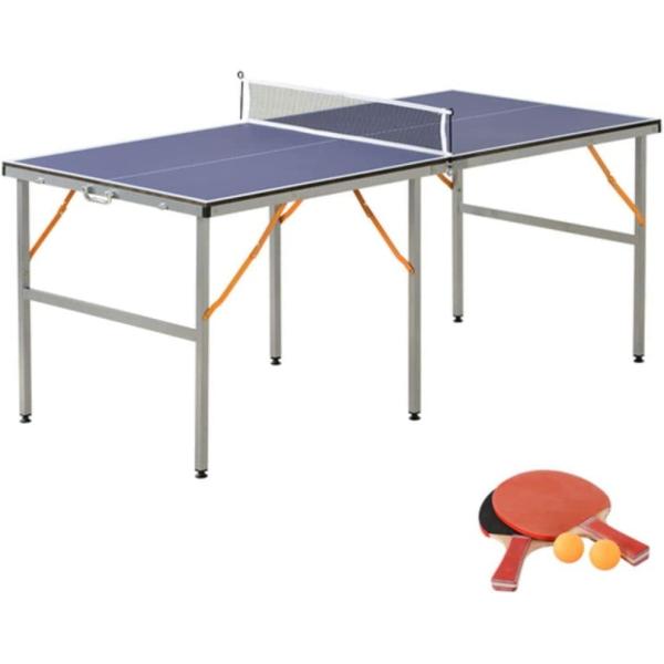 全体寸法：180.5L x 90W x 76H cm ；組立の時、電動ドリルドライバーが必要です。スチール製のサポートと脚を備えた高品質のMDFで作られており、長期間使用できる頑丈で安定しています。プレイ用のネットセットが付属しています。付...