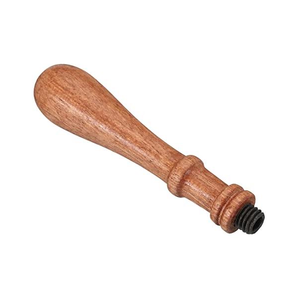 カラー: ブラウン; 材質: 木材; ねじサイズ:M8; 全体のサイズ:81 x 18 mm(L*D); パッキングリスト: 1 x シーリングワックススタンプハンドル利点: ハンドルは滑らかでスタイリッシュなデザインで、工芸品にエレガント...