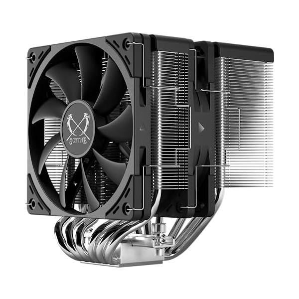 6mm径ｘ6本のヒートパイプと2つのブロックに受熱するツインタワー設計により、ハイエンドクラスの性能を実現　干渉しにくく互換性を向上させたフィン設計　LGA1700対応の新型リテンションのバックプレートを金属製に変更フロントファンに薄型15...