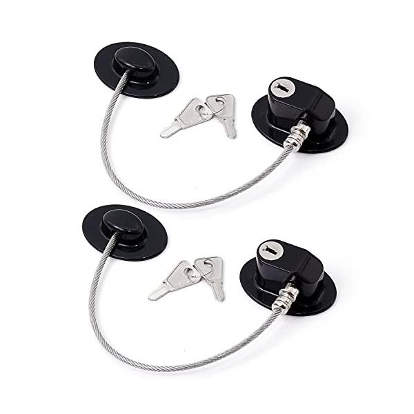 ドア・窓などのロックに  窓やドアに取り付けることで、窓が開きすぎないように制限したり、開き戸が開かないようにすることが簡単にできます。＊防犯効果があるものではございません。 取り付け取り扱いが簡単  穴あけや特別な工具は一切不要です。両面...