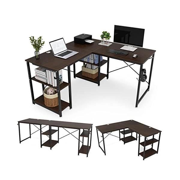 場所に合わせて3パターンを選べる *作業効率がアップのLタイプ 右棚式/左棚式 ：幅140*140x奥行60cm、書類業務とパソコンを同時に行うことができます。*更に広い天板Iタイプ：幅220x奥行60cm、広いワークスペースなので、2人用...