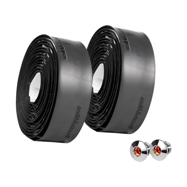 商品内容 バーテープ*2本、エンドキャップ*2個、エンドテープ*2枚  サイズ 厚み2.0mm, 長さ2000m  材質 表面ポリウレタン, 裏面シリコンジェル  主な特長 繰り返し使用可能*バーテープの厚さ2mm薄手のモデル *薄手で路面...