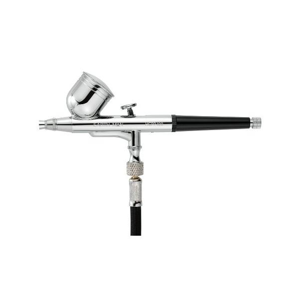 圧縮空気を利用して、プラモデルの塗装・エアブラシアートなどに製造国:中国セット内容:エアブラシ(上付き重力式)、ノズルレンチ、スポイト、ケース使用最高圧力:0.4MPaホース接続ネジ:1/8接続ネジノズル口径0.3mm(サイズ変更不可)レバ...