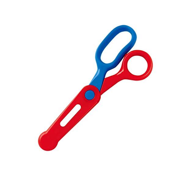 セット内容：右手用はさみ*6 それぞれキャップと名札シール付き 材質・仕様： 本体 ABS、 刃先 ステンレスサイズ：全長約14.5cm/1本あたりフレーベル館オリジナル教材おもちゃ:お絵かき・ねんど・シール:画材:学校用はさみ