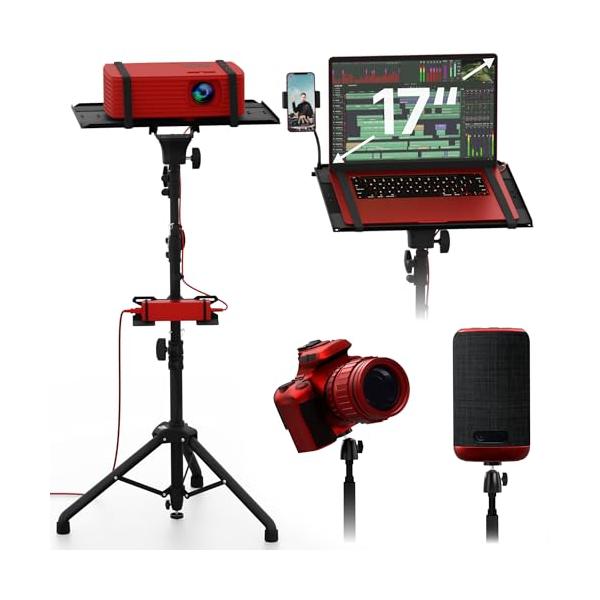 ポータブルなユニバーサルプロジェクター三脚スタンドは、幅広い用途に対応し、高品質で調整が簡単です。高さの調整幅と持ち運びのしやすさにより、PropVueプロジェクタースタンドは欠かせないツールとなっています。ピュアピッチブラックのカラーと細...