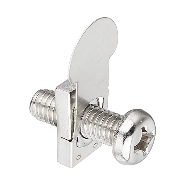 取付物の厚み:8.5mmまで下穴径:プレス加工穴:直径10mm、ドリル加工穴:直径10.2mm下穴の板厚:0.6*3.0mm中空部の幅:20.0mm以上DIY・工具・ガーデン:建築金物:接合金具:ナット:六角ナット
