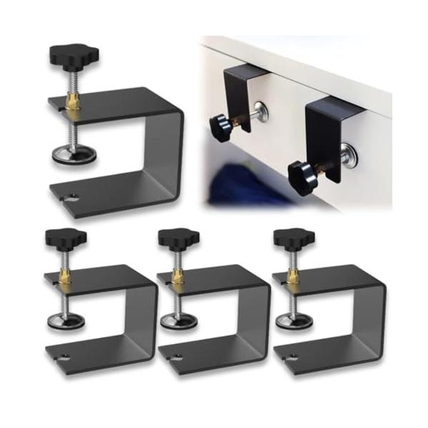 強力固定と幅広い用途に対応 このC型クランプ4個セットは、最大45mmまでの調整が可能な長いスクリューを備え、木材やデスク、キャビネットなど、様々な素材や厚さを確実に固定します。DIYやオフィス作業、家具の組み立てにも適しており、強固なねじ...