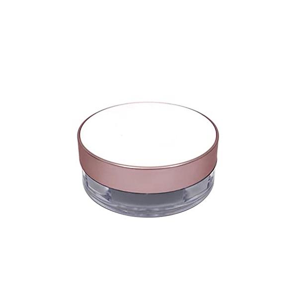 材質：プラスチック サイズ：約7.6x2.9cm持ち運びに便利な15Gの容量で、旅行やお出かけの際などに、化粧のために携帯便利です*スポンジがジャーに付属されていて、ポンポンとスポンジ部分を押し付けると中のパウダーが均一で適量的に出てきます...