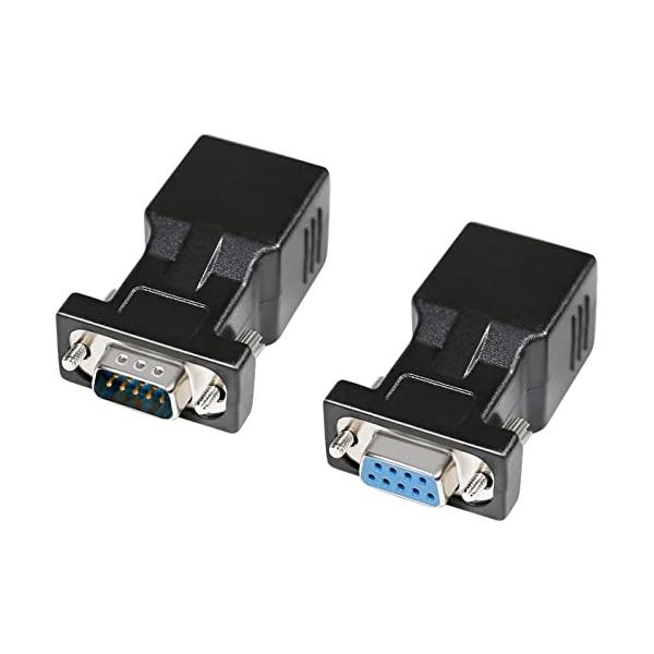 シリアルデータ通信を処理するための簡単で便利な解決策。RS232 COMポートデバイス間の通信を、cat5/cat6 RJ45ネットワークケーブル転送に変換します。DB9- RJ45変換アダプターは、DB9をRJ45コネクターに変換できます...