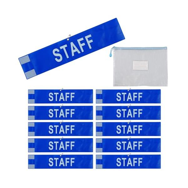 * セミナーや展示会、地域のイベントで大活躍  皆様に選ばれ続けている腕章セットです 業務用からちょっとした地域イベントまで  「STAFF」の文字入り、保管用の収納袋つきでこれさえあればすぐに使えるセット商品です 腕章はマジックテープで簡...
