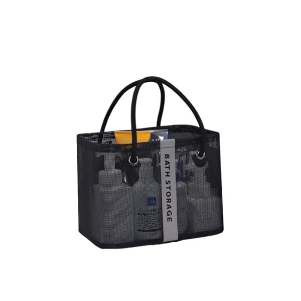 商品仕様 商品サイズ：縦26.5 cm、横18 cm、高さ20.5 cm。カラー：ブラック。重量：約172 g。  優れた設計 メッシュデザインを採用し、通気性が良く、使用後も水分を急速に乾燥させ、湿気による細菌の繁殖を防ぎ、袋の中を清潔で...