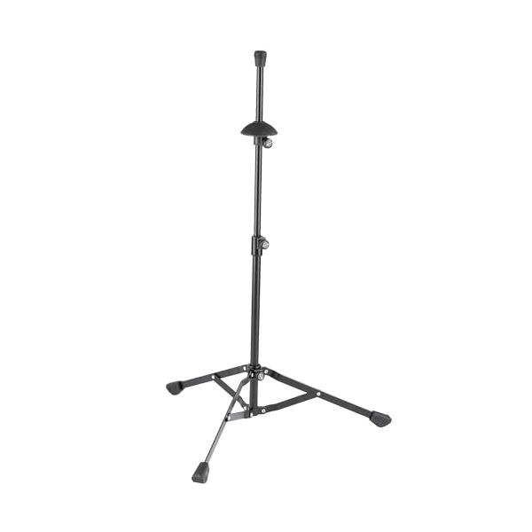 スチール製の足で重さがあります。ケイ&amp;エム スタンド トロンボーン用 3本脚 14985と比べるとこちらの方がコンパクトになります。高さ:555-865mm。重量:1.44kg。ブラック楽器・音響機器:管・吹奏楽器:管・吹奏楽器アク...