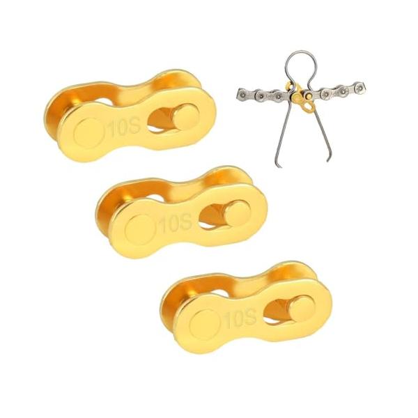 3*5回 最大 まで取付け・取り外しが可能になった、9S用ミッシングリンク。簡単に脱着可能なチェーンリンク。ロングライドやツーリングの際に持参されるといざという場合に大変便利なアイテム。3個セットの販売です。ピンレングス：6.6mm。取り外...