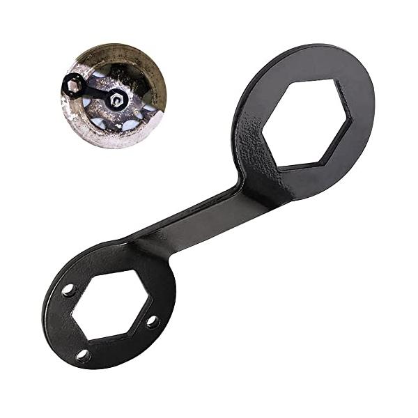 パッケージに:1個 洗濯機分解レンチ。長さ約20cm、 内径36mm,38mm です高品質:鋼製、ハンマー等でたたいても変形しにくく耐久性に優れています。長時間使用可能アドバンテージ:めがねレンチはスパナに比べ、ボルトやナットを6点でとらえ...