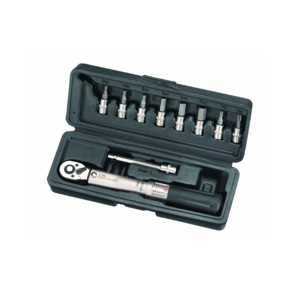 付属ビットが10ピースカラー:ブラック自転車用工具コンパクトトルクレンチセットスポーツ＆アウトドア:自転車:メンテナンス用品:工具(単品)